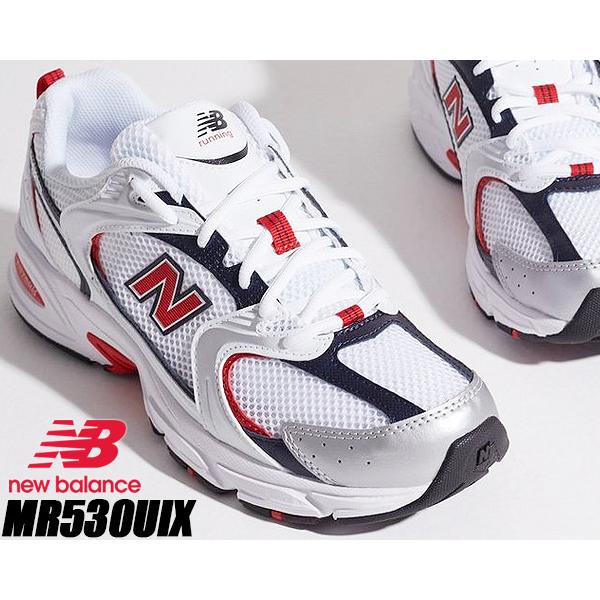 NEW BALANCE MR530UIX width D SILVER RED WHITE ニューバランス 530 レディース スニーカー シルバー レッド ホワイト