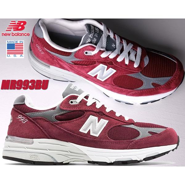 NEW BALANCE MR993BU MADE IN U.S.A. width D BURGUNDY ニューバランス MR993 メンズ NB 993 USA ワイズ D バーガンディ