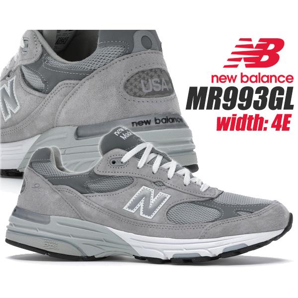 NEW BALANCE MR993GL MADE IN U.S.A. width: 4E GREY ニューバランス MR993 / EEEE メンズ グレー GRAY スウェード NB 993 USA ワイズ 4E 幅広
