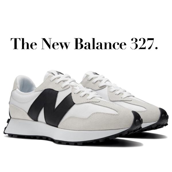 NEW BALANCE MS327CWB Width D White/Black ニューバランス 327 レディース スニーカー ホワイト ブラック