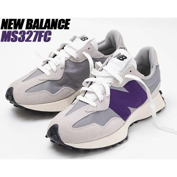 NEW BALANCE MS327FC Gray Purple Width D ニューバランス 327 スニーカー グレー パープル レトロランニング メンズ ワイズ D