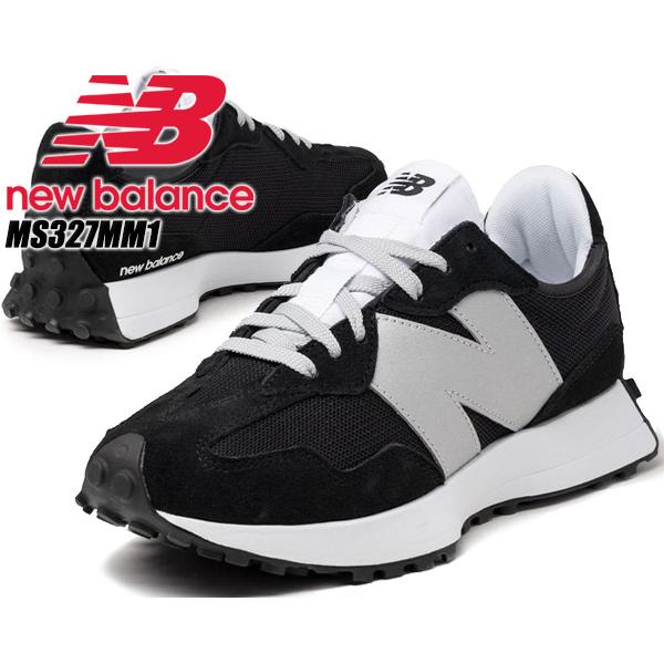 NEW BALANCE MS327MM1 Width D BLACK ニューバランス 327 ブラック シルバー リフレクター スニーカー