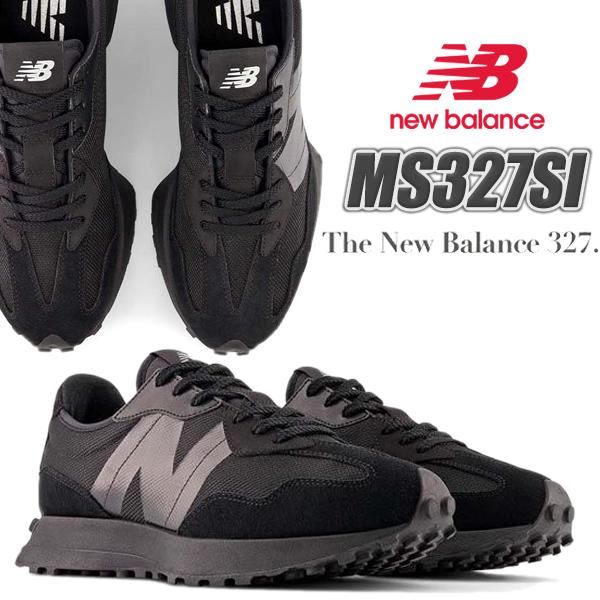 NEW BALANCE MS327SI width D ニューバランス 327 ブラック スニーカー レディース