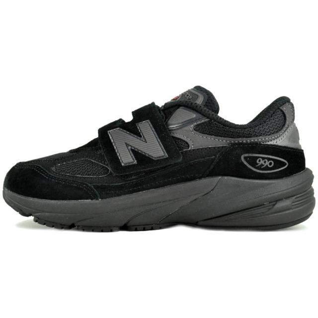 NEW BALANCE PV990BB6 TRIPLE BLACK ニューバランス PV990 V6 ジュニア トリプルブラック キッズ スニーカー 子供靴 ベルクロ 990