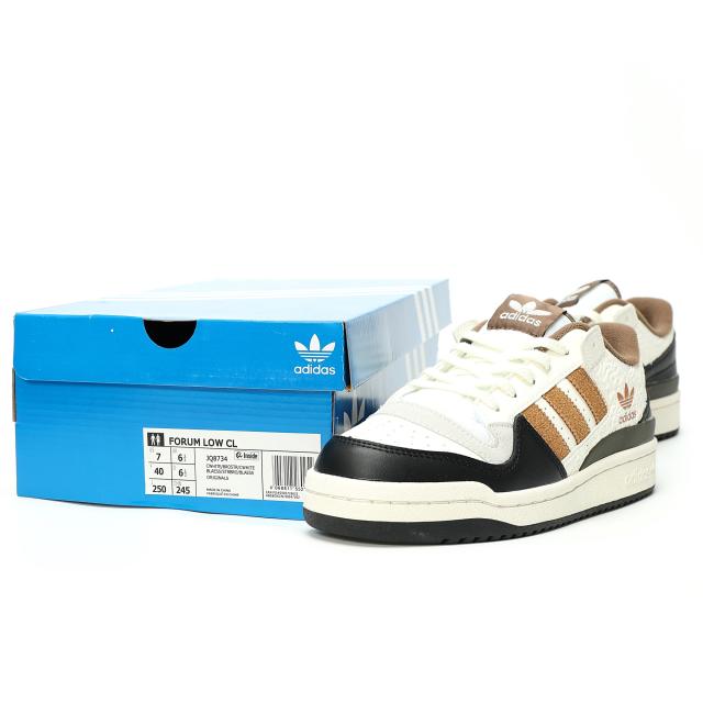 スニーカー adidas フォーラム 84 ロー レトロ ローマ ホワイト ブロンズ ブラウン ブラック JQ8734 クラシック
