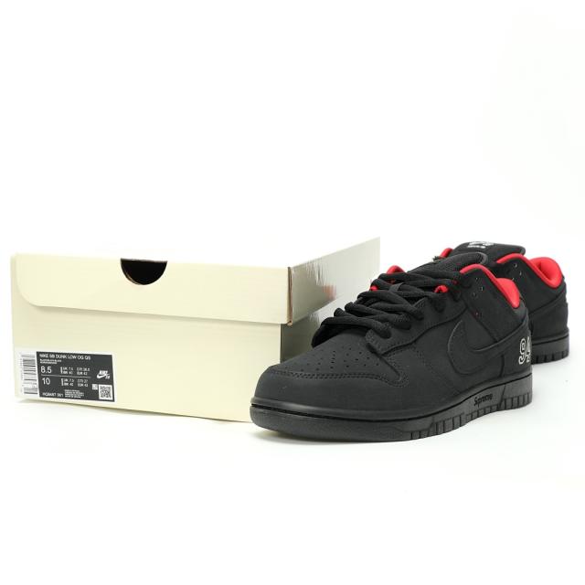 NIKE SB DUNK LOW OG QS SUPREME blk/blk-blk hq8487-001 ナイキ × シュプリーム SB ダンク ロー OG QS ブラック