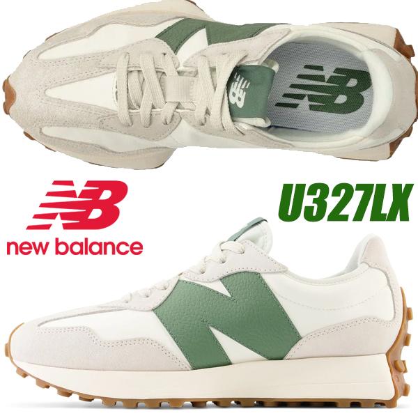 NEW BALANCE U327LX Width D WHITE/GREEN ニューバランス 327 レディース スニーカー ホワイト グリーン ユニセックス