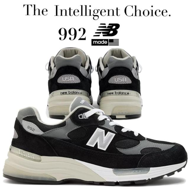 ニューバランス 992 メイド イン U.S.A ブラック NEW BALANCE U992BK MADE IN U.S.A BLACK u992bk