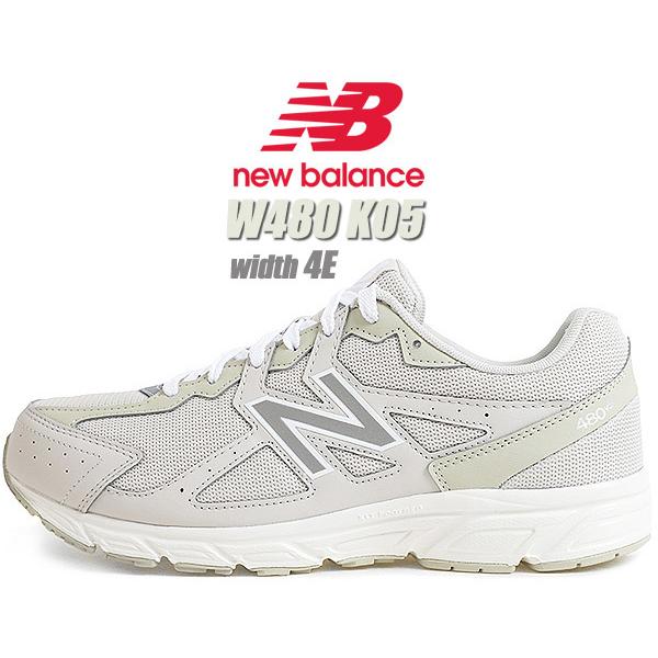 NEW BALANCE W480KO5 width 4E BEIGE ニューバランス ウィメンズ 480 ベージュ レディース スニーカー ウオーキング シューズ 幅広 ワイズ EEEE
