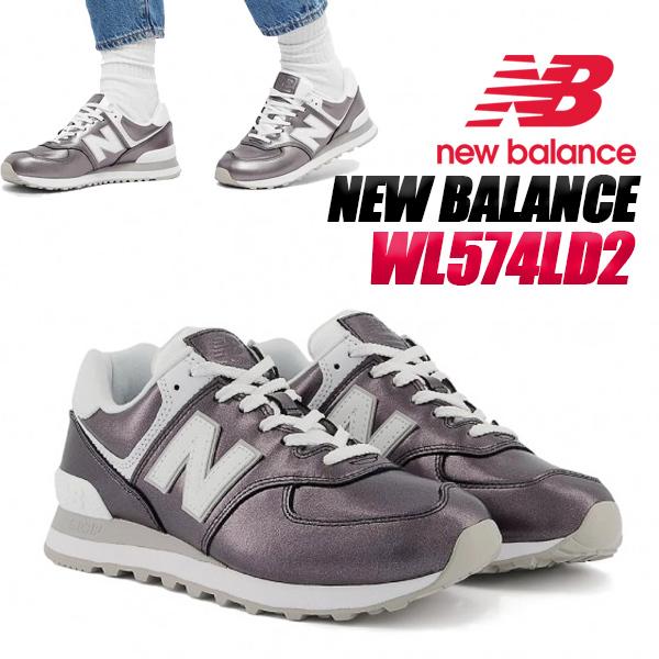 NEW BALANCE WL574LD2 width B ニューバランス ウィメンズ 574 レディース スニーカー W574 メタリック パープル llic