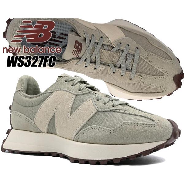 NEW BALANCE WS327FC Grey Oak width B ニューバランス ウィメンズ 327 レディース スニーカー オリーブ カーキ Sea Salt