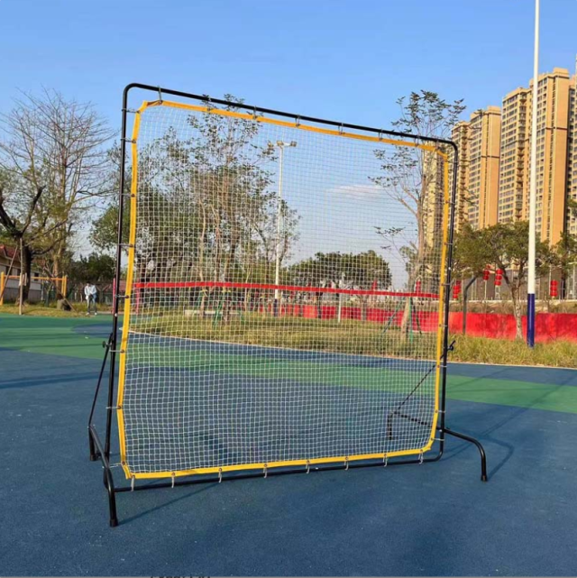 テニス＆ラケットスポーツボールバックボード用6.7x 6フィートリバウンドウォール、ポータブルテニスリバウンドネット、すべての年齢層に適した屋内および屋外ト