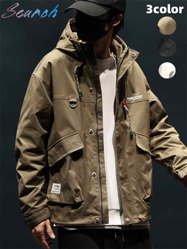 秋冬新作 メンズジャケット Search ミリタリージャケット 無地 マウンテンパーカー