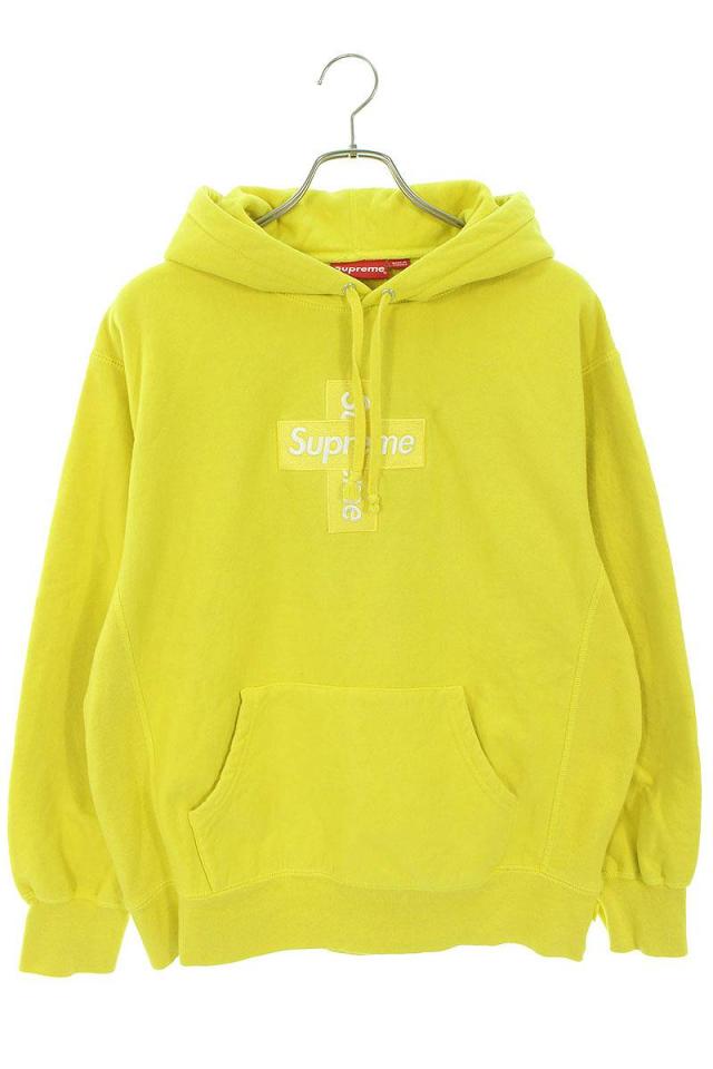 シュプリーム サイズ:M  20AW  Cross Box Logo Hooded Sweatshirt クロスボックスロゴフーデッドスウェットシャツパーカー 中古 OM10