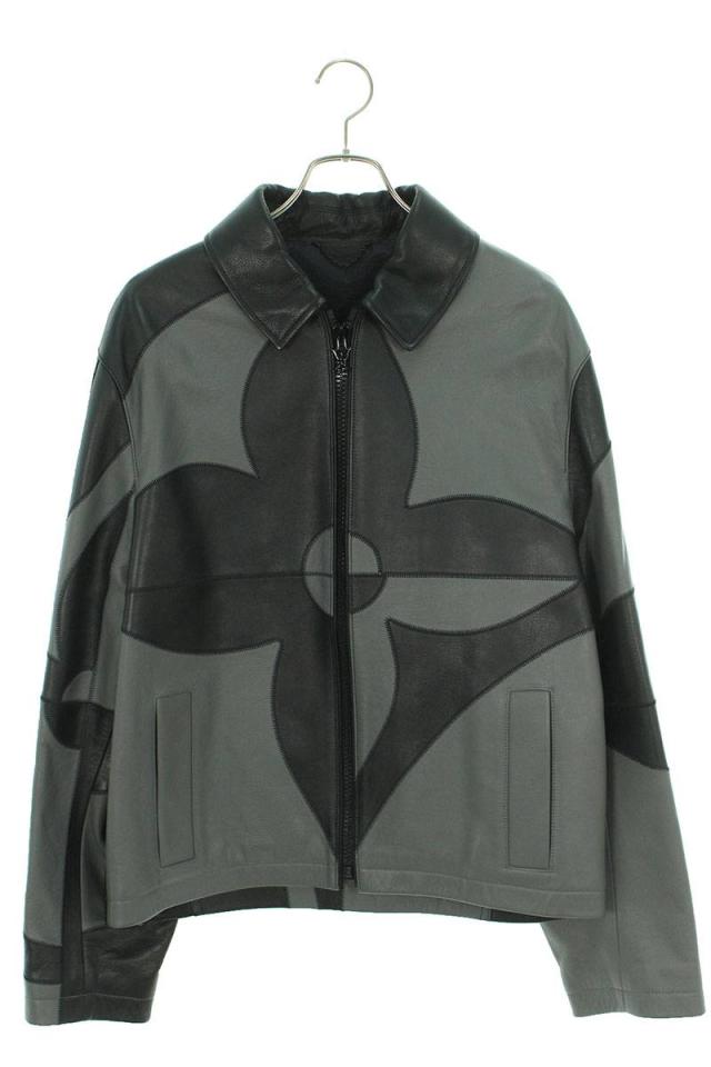 ルイヴィトン サイズ:48  22SS  RM221M IZ3 HML06E モノグラムフラワーレザージャケット 中古 BS99