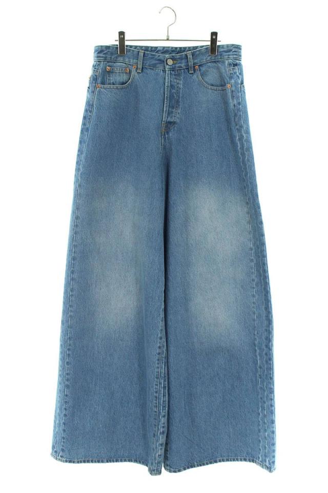 ヴェトモン サイズ:30  24SS  UE64PA140X ウォッシュ加工ビッグシェイプデニムパンツ 新古品 SS13