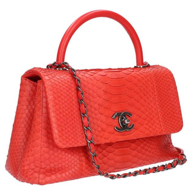 シャネル サイズ:29  ココハンドル パイソン ココハンドルパイソン2WAYハンドバッグ 中古 SS13