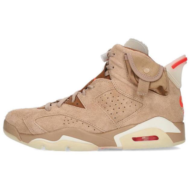 ナイキ  トラヴィススコット サイズ:26cm  AIR JORDAN 6 SP BRITISH KHAKI DH0690-200 エアジョーダン6ブリティッシュカーキスニーカー 中古 FK04