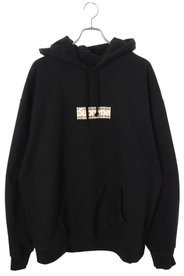 シュプリーム  バーバリー サイズ:XXL  22SS  Burberry Box Logo Hooded Sweatshirt バーバリーボックスロゴパーカー 中古 NO05