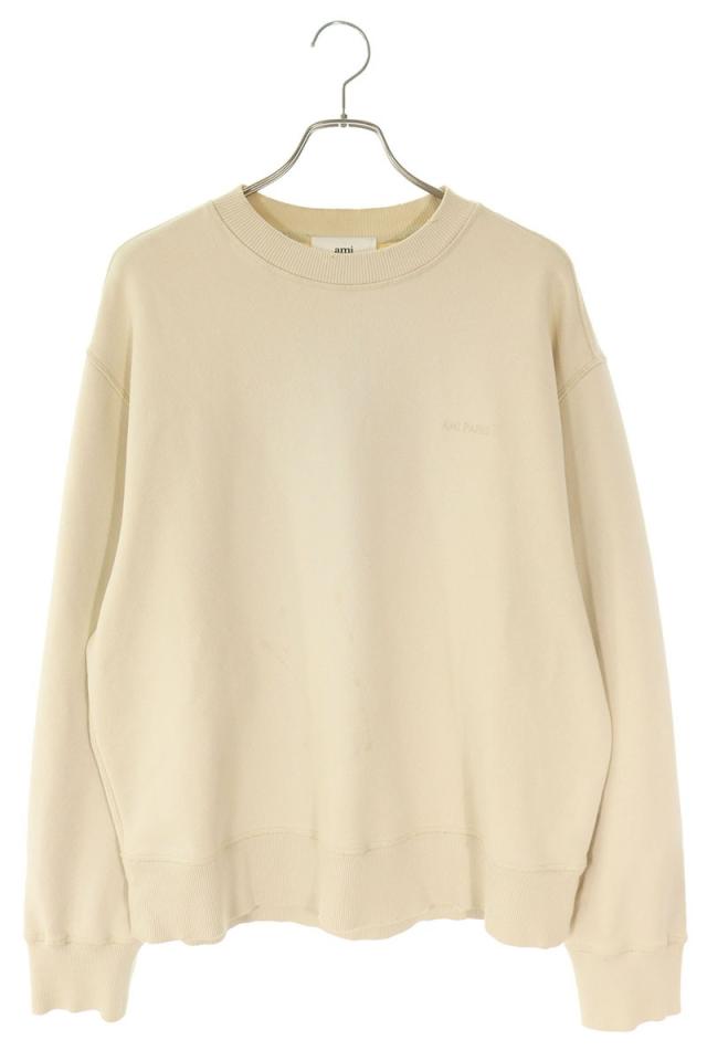 アミアレクサンドルマテュッシ スウェット USW016.JE0052 サイズ:M ダメージ加工ロゴ刺繍スウェット 中古 BS55