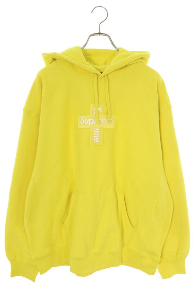 シュプリーム サイズ:XL  20AW  Cross Box Logo Hooded Sweatshirt クロスボックスロゴフーデッドスウェットシャツパーカー 中古 SB01