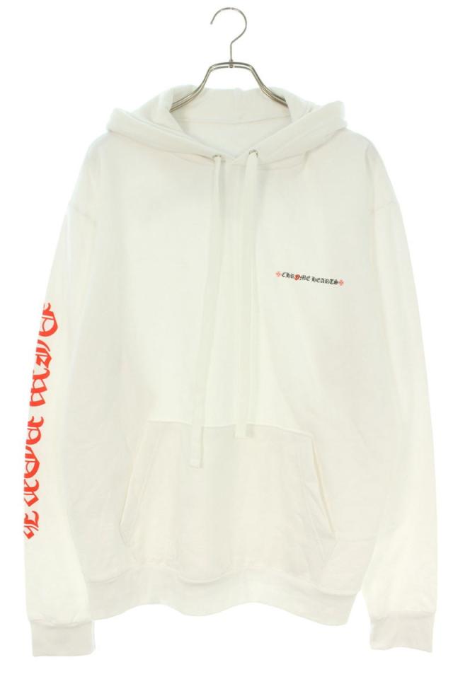 クロムハーツ サイズ:M  SWTSHRT HD ZIP LTD ニューヨーク限定リップアンドタンプリントパーカー 中古 SJ02