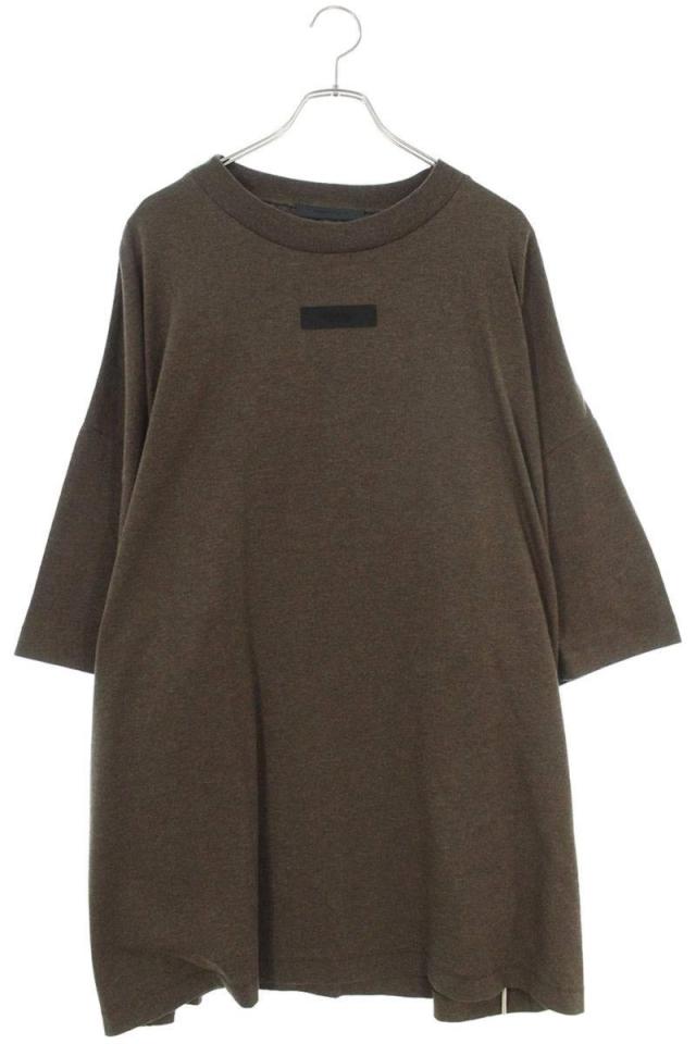 フォグ サイズ:XL  ESSENTIALS CORE COLLECTION  S S TEE   HEATHER WOOD フロントラバーロゴヘザーウッドTシャツ 中古 OM10