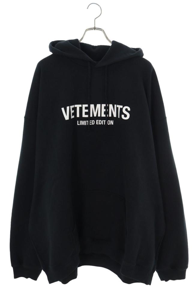 ヴェトモン パーカー 24AW UA65HD250B サイズ:XL リミテッドエディションロゴパーカー 新古品 BS55