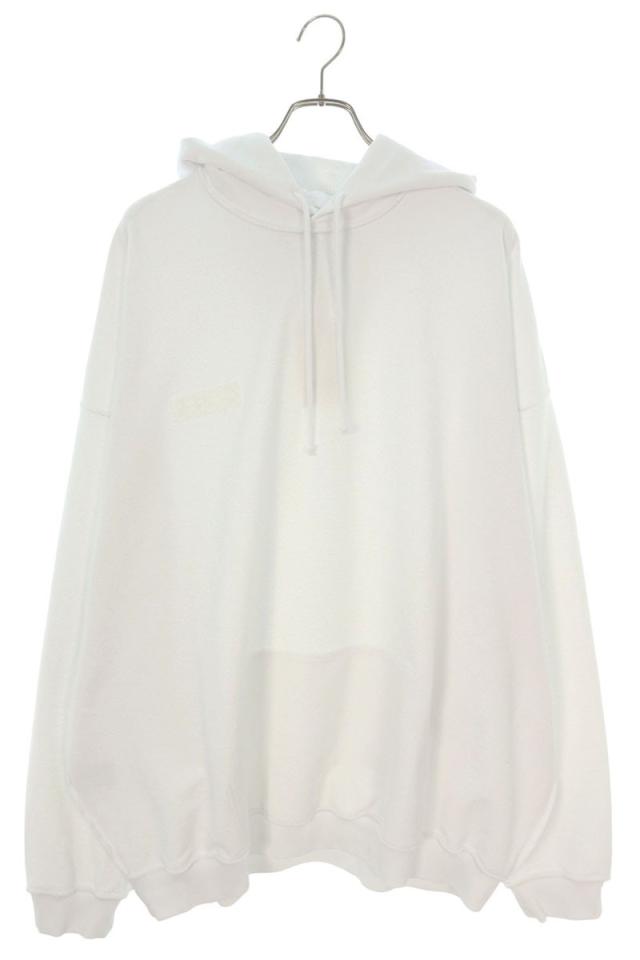 ヴェトモン パーカー 24AW UA65HD107W サイズ:L インサイドアウトレーベルパーカー 新古品 BS55