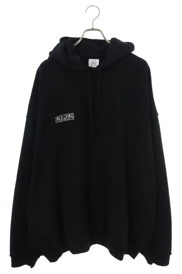 ヴェトモン パーカー 24AW UA65HD107B サイズ:XL インサイドアウトレーベルパーカー 新古品 BS55