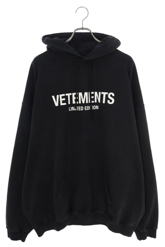 ヴェトモン パーカー 24AW UA65HD250L サイズ:L リミテッドエディションロゴパーカー 新古品 BS55