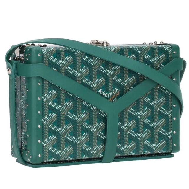 ゴヤール   ミノディエール トランク レザートランクショルダーバッグ 中古 SB01