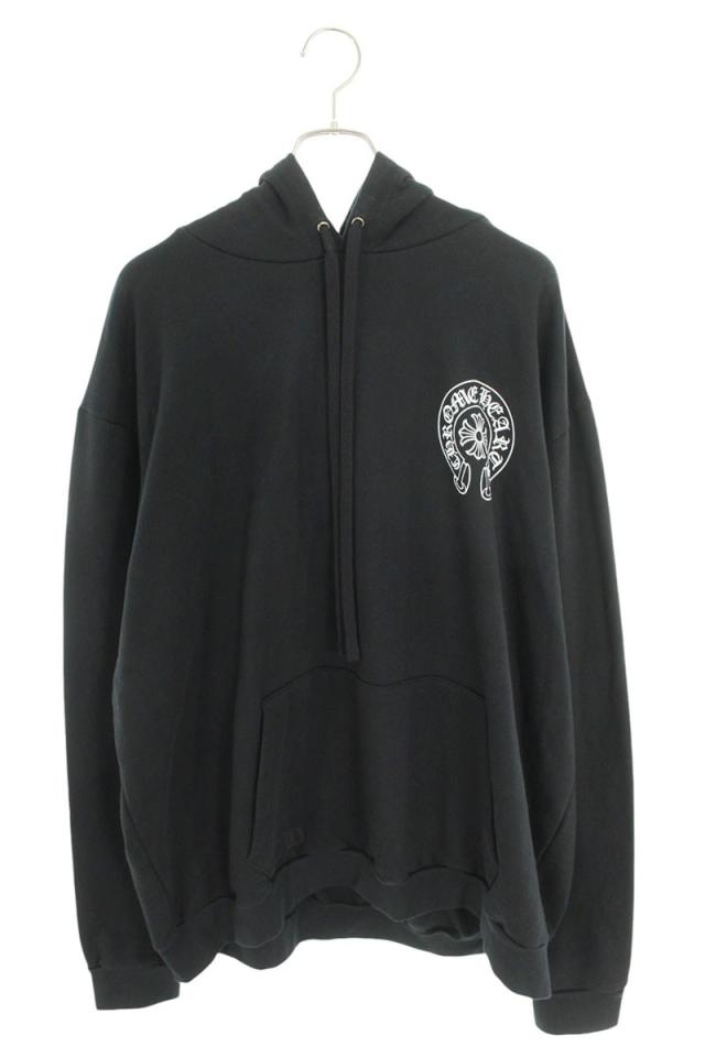 クロムハーツ サイズ:XXL  SWTSHRT HD PLVR LTD ロンドン限定プリントプルオーバーパーカー 中古 SJ02