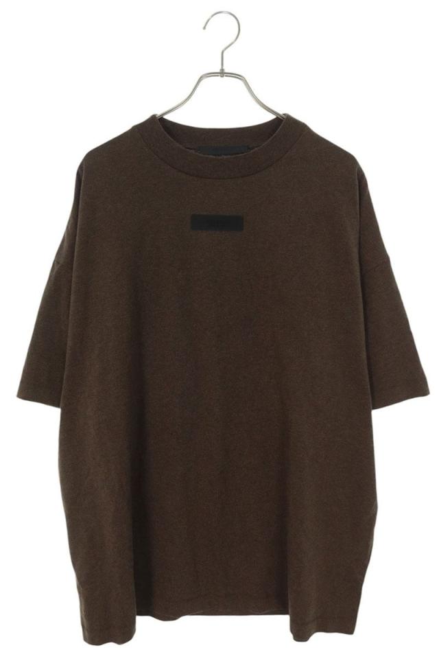 フォグ サイズ:S  ESSENTIALS S S TEE   HEATHER WOOD フロントラバーロゴヘザーウッドTシャツ 中古 OM10