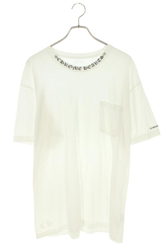 クロムハーツ サイズ:XXL  CH T-SHRT 1 ネックロゴTシャツ 中古 GZ11