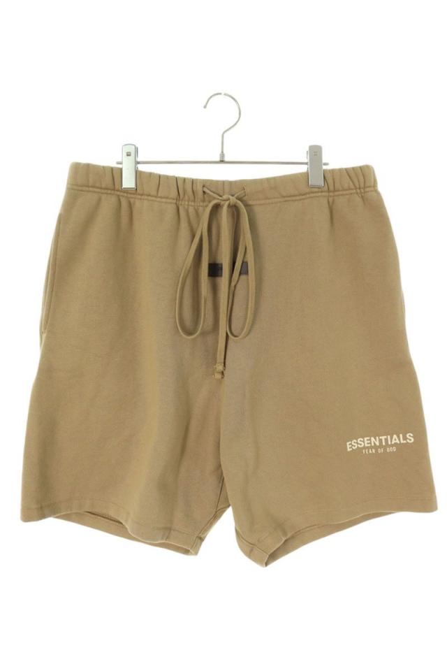 フォグ サイズ:L  ESSENTIALS SWEAT SHORTS フェルトロゴドローコードスウェットハーフパンツ 中古 BS55