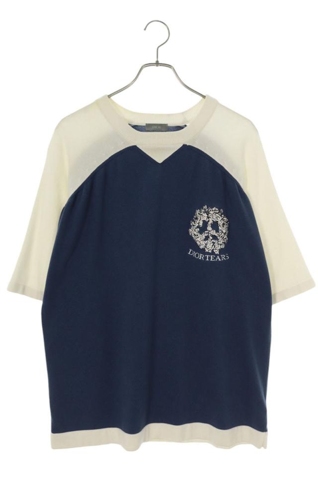 ディオール Tシャツ 393M671AT705 サイズ:M コットンジャージーショートスリーブセーターTシャツ 中古 BS55
