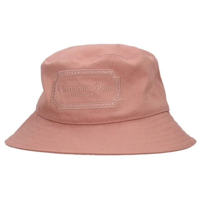 ディオール サイズ:L  293C906I5641 ロゴ刺繍バケットハット帽子 中古 OM10