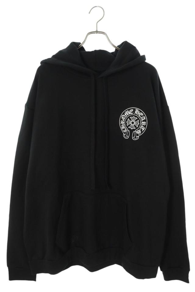 クロムハーツ サイズ:XXL  SWTSHRT PLVR LTD ホノルル限定ホースシュープリントプルオーバーパーカー 中古 SJ02