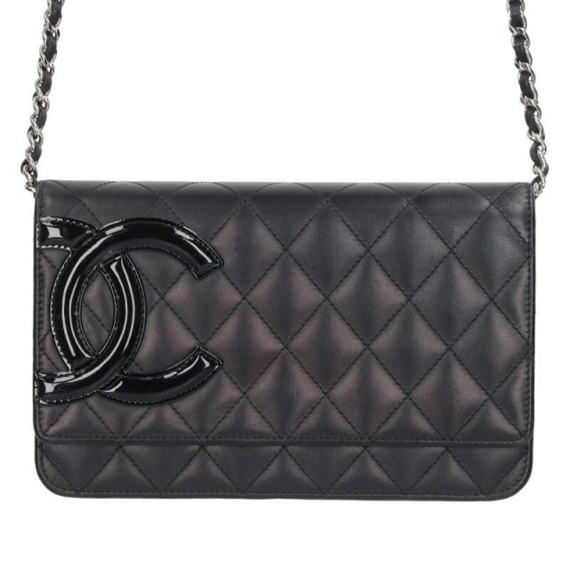 シャネル   マトラッセ カンボンライン ココマークレザーショルダーバッグ 中古 SS13