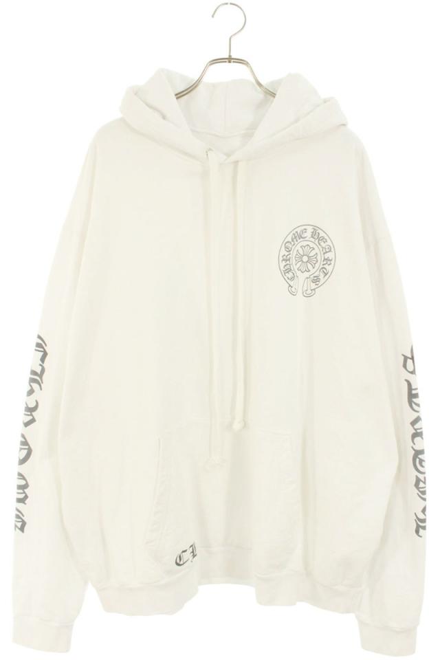 クロムハーツ サイズ:XXL  SWTSHRT PLVR LTD マイアミ限定バックホースシュープリントパーカー 中古 FK04