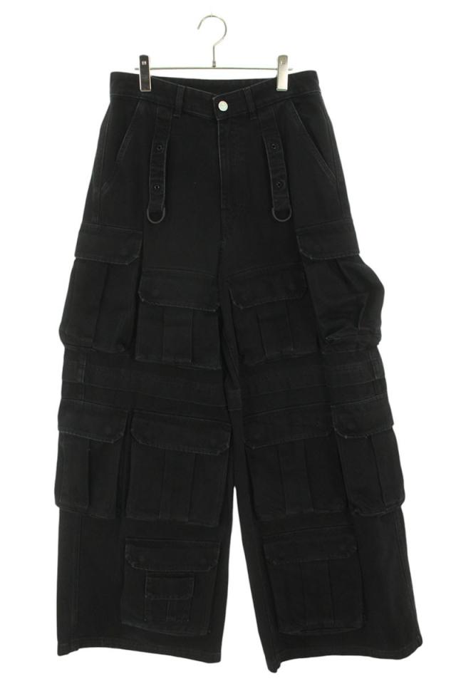ヴェトモン 24AW UA65PA850B サイズ:28 マルチポケットバギーカーゴデニムパンツ 中古 BS55