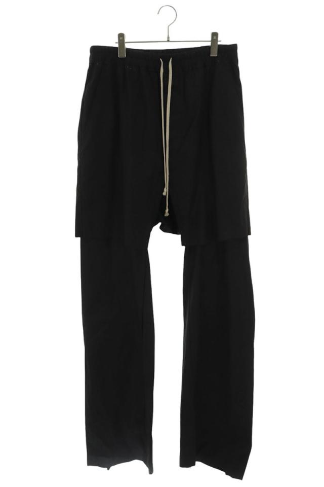 リックオウエンス サイズ:52  RE0006381-P 東京限定 ドローストリングスレイヤードロングパンツ 中古 SB01