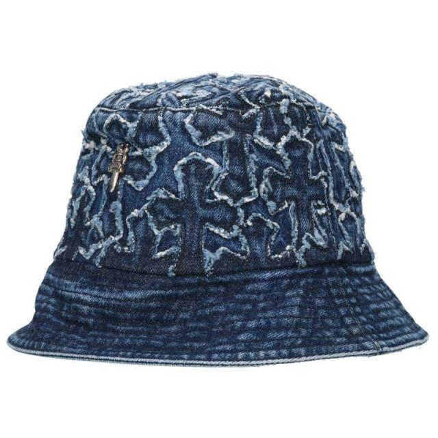 クロムハーツ サイズ:S  U-CHUM-FBRC クロスパッチデニム帽子 中古 SJ02
