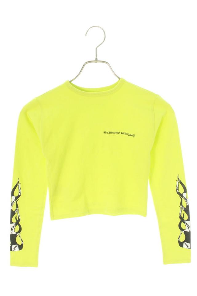 クロムハーツ サイズ:XS  PPO L S MATTYBOYファイヤープリント長袖カットソー 中古 SJ02