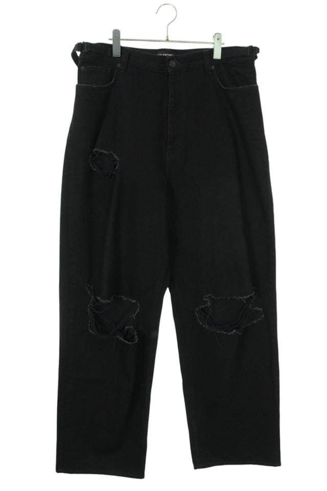 バレンシアガ デニムパンツ 697833 TBP47 サイズ:M デストロイバギーデニムパンツ 中古 BS55