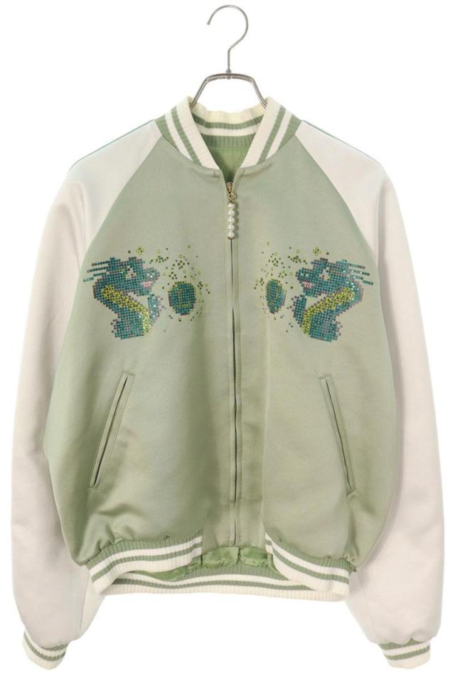 ルイヴィトン サイズ:46  24SS  RM241 GNO HQB99E スパンコールビーズ装飾スカジャンブルゾン 中古 OM10