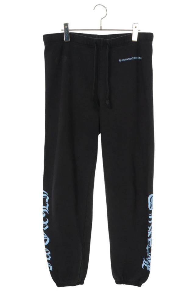 クロムハーツ サイズ:L SWEAT PANTS サイドロゴプリントロングパンツ 中古 SS07