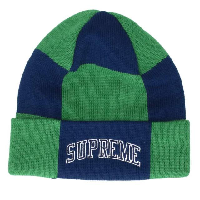 シュプリーム   19AW  Checkerboard Beanie チェッカーボードビーニーニットキャップ 中古 BS99