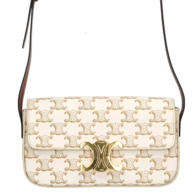 セリーヌ ショルダーバッグ 194142CUZ/クロード トリオンフカーフスキンショルダーバッグ 中古 GZ14